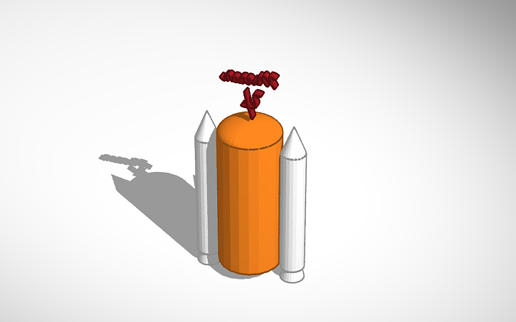 3D design Maroon 4 Rocket - Tinkercad