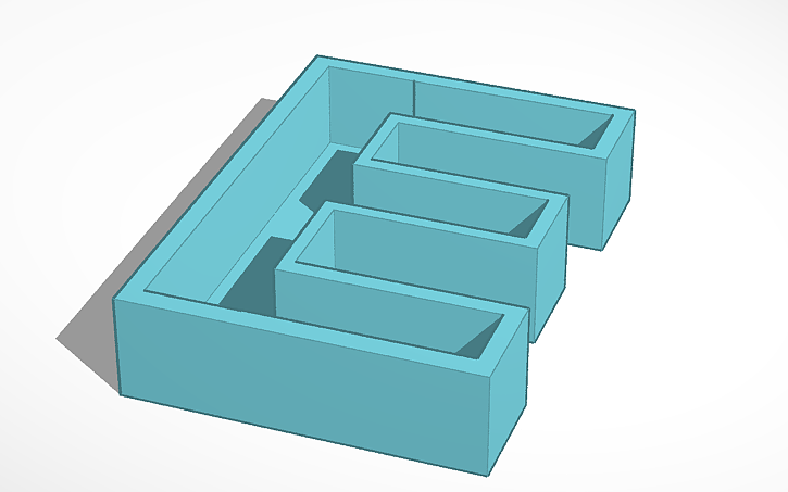 3D design Letter E - Tinkercad