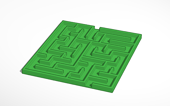 3D design laberinto - Tinkercad