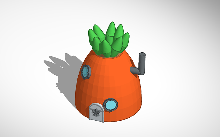 3D design Spongebob Squarepants"s House - Tinkercad