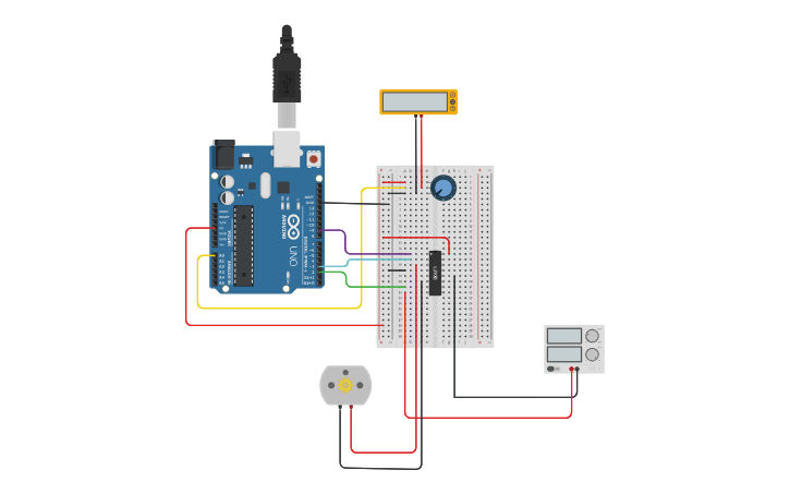 Circuit design Lab 7B - Tinkercad