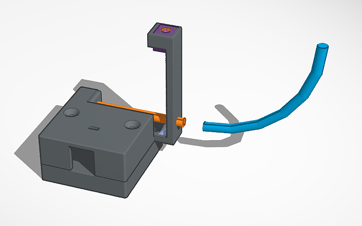 3D design Elegoo filament detector STUB _ Neptune 2S - Tinkercad