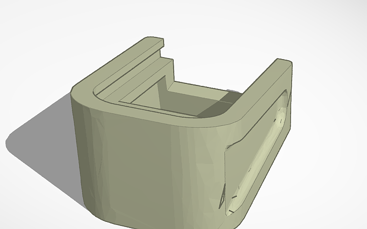 3D design glock mag baseplate - Tinkercad