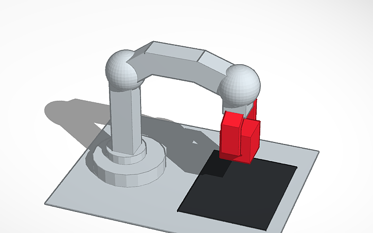3D design robotic arm - Tinkercad