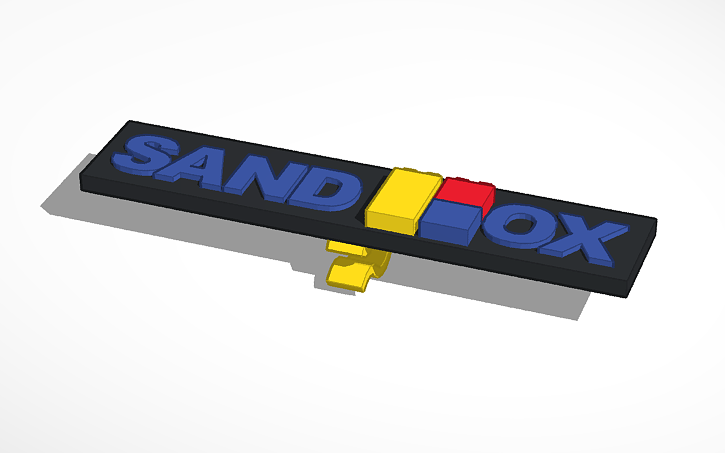 3D design sand box - Tinkercad