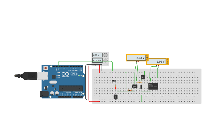 Circuit design Relay Module - Tinkercad