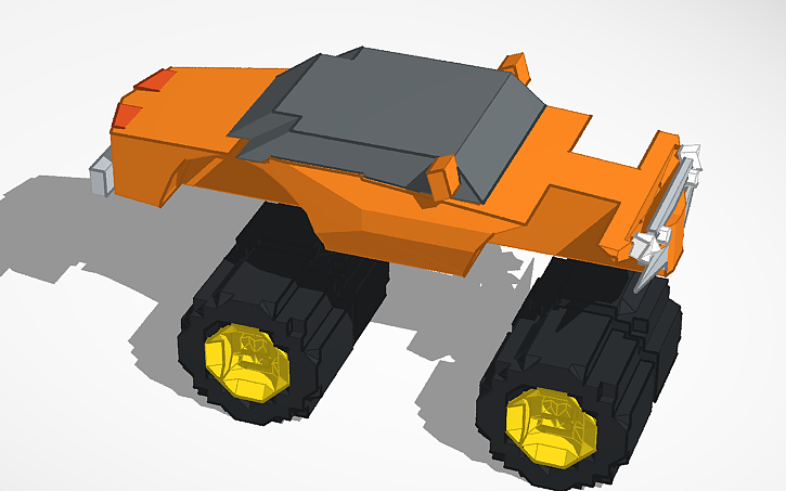 3D design true smallest simlab car - Tinkercad