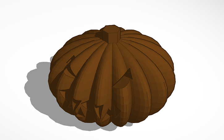 3D design Jack-o-Lantern - Tinkercad