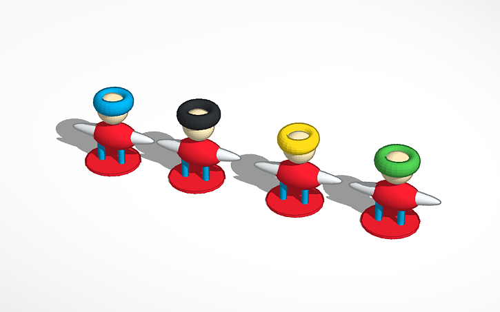 3D design Joe Knows board Game Pices - Tinkercad