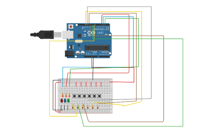 Circuit design Justin lemus y douglas steven - Tinkercad