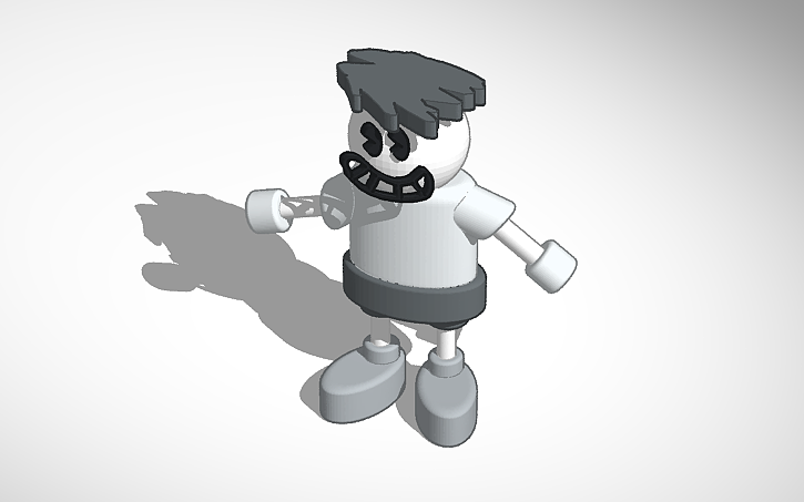3D design old school cartoon character - Tinkercad