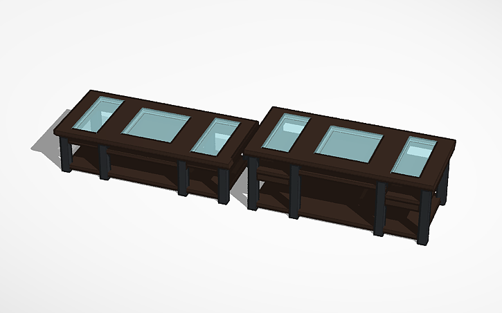 3D design Coffee Table v3 - Tinkercad