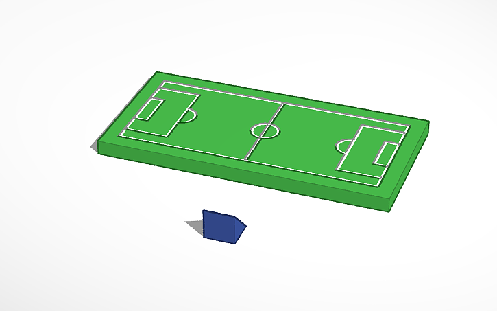 3D design football field - Tinkercad