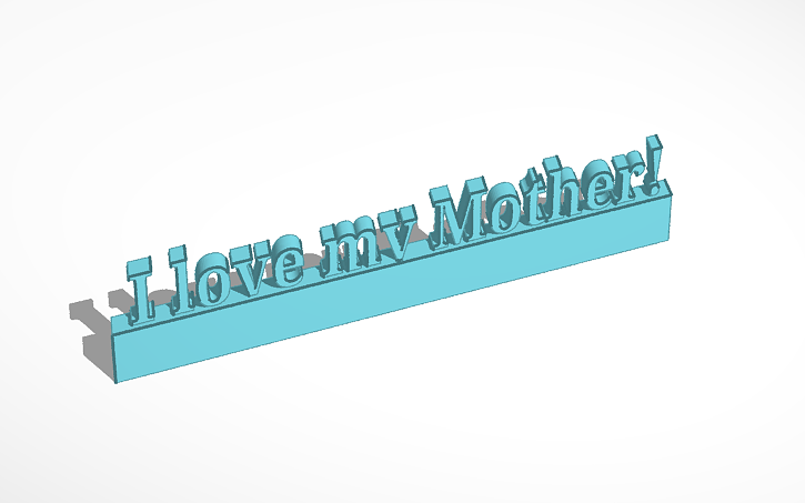 3D design Mothers Day - Tinkercad