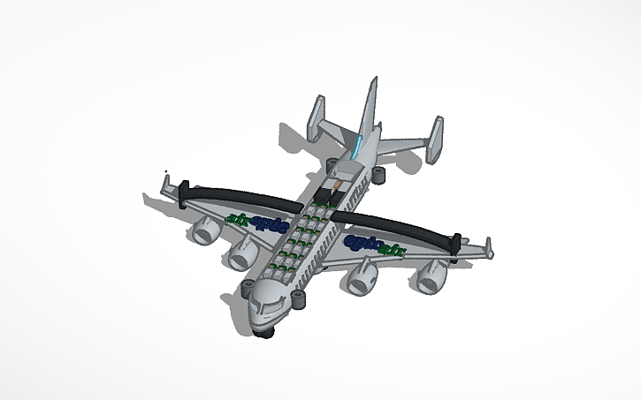 3D design boeing b797 super dream plane first interior - Tinkercad