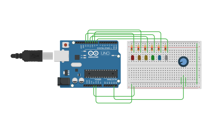 Circuit design arduino - Tinkercad