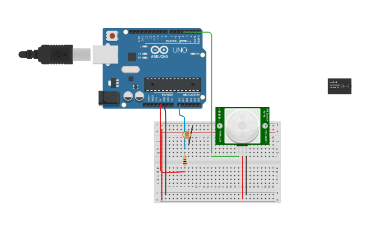 Circuit design SMART LAMP - Tinkercad
