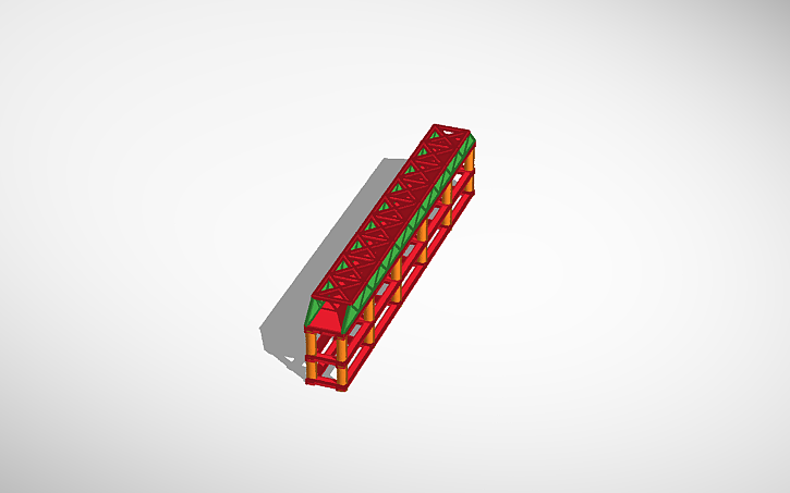 3D design triangle bridge - Tinkercad