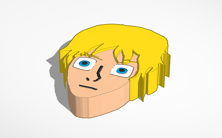 3D design my attempt at a anime character - Tinkercad