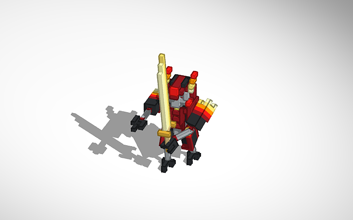 3D design Mark 4 Sword Bot - Tinkercad