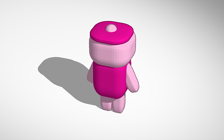 3D design Pink Human - Tinkercad