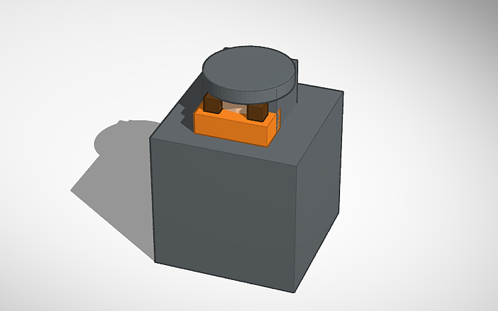 3D design CaseOh 1x1 Lego peice - Tinkercad