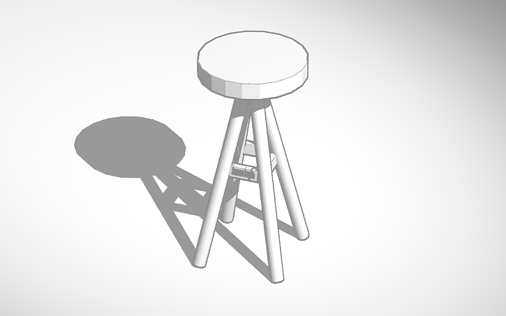 3D design stool - Tinkercad