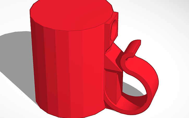 3D design 1/2" Conduit cap w/ clip - Tinkercad