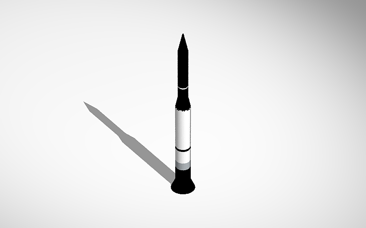 3D design Vanguard Rocket - Tinkercad