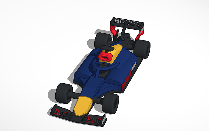 3D design red bull f1 - Tinkercad