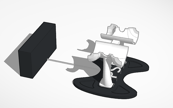 3D design ps5 controller holder - Tinkercad