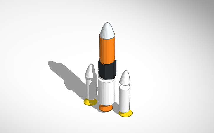 3D design rocket - Tinkercad