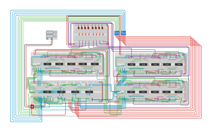 Circuit Design 4 Bit Multiplier Tinkercad