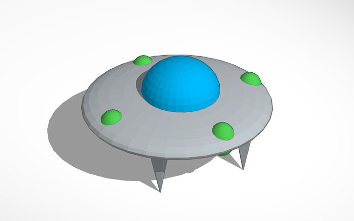 3D design UFO - Tinkercad