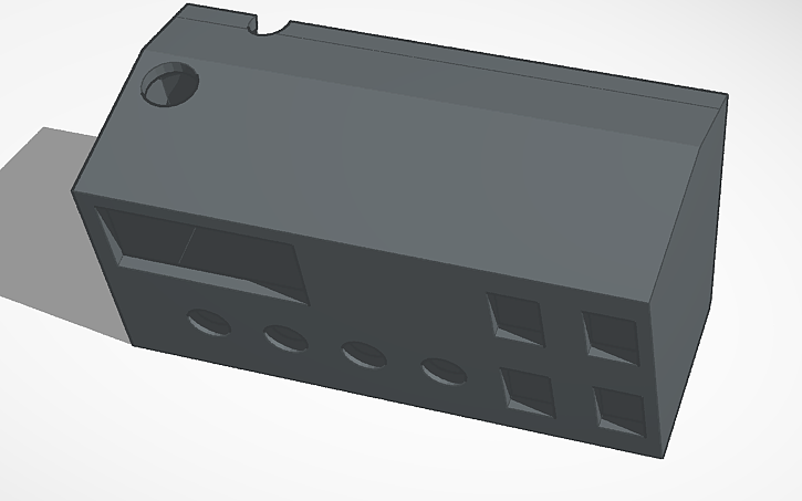 3D design Switch Box with screen - Tinkercad