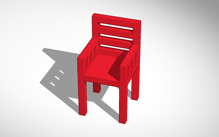 3D design Chair - Tinkercad