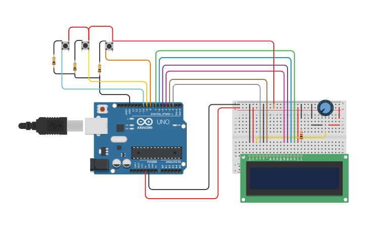 Circuit design Digital clock system - Tinkercad