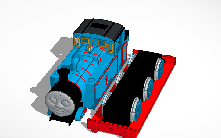3D design H0 Scale Thomas (IRL) - Tinkercad