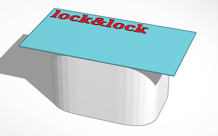 3D design lock&lock - Tinkercad
