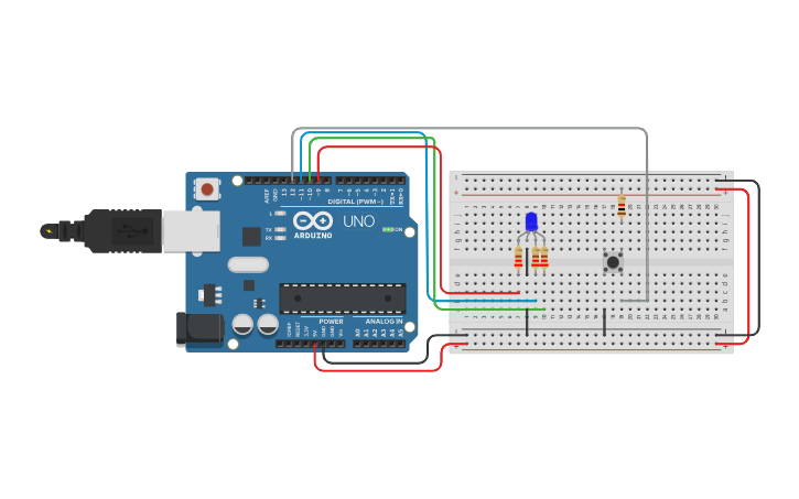 Circuit design desafio 3 - Tinkercad