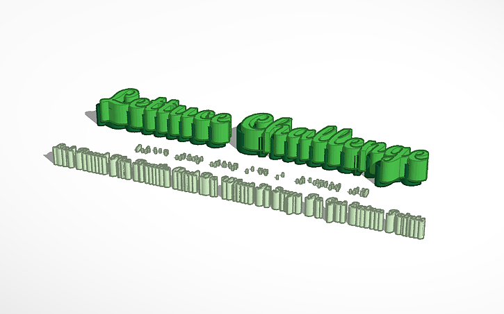 3D design LETTUCE COMPETITION - Tinkercad