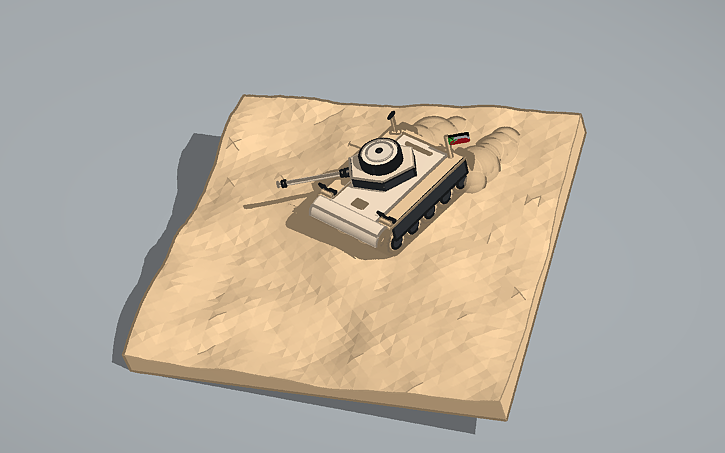 3D design Tank - Tinkercad