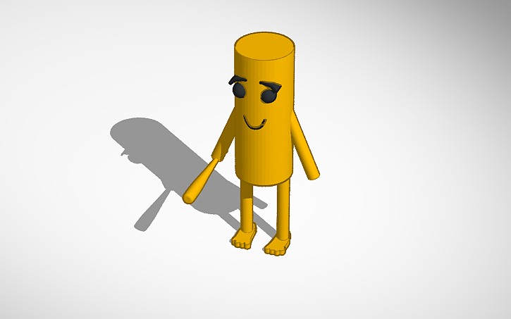 3D design tun tun tun sahur - Tinkercad