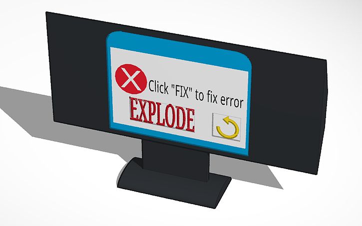 3D design error - Tinkercad