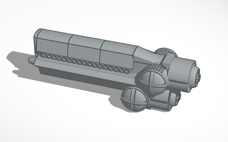 3D design Cestrus class Heavy Cruiser - Tinkercad