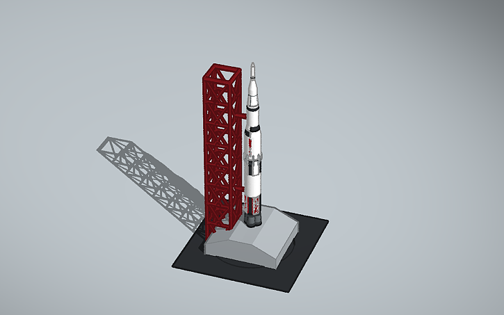 3D design Apollo 13 Rocket - Tinkercad