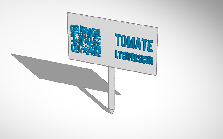 3D design Letrero - Tinkercad