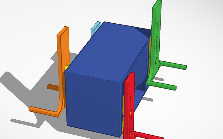 3D design walking robot - Tinkercad