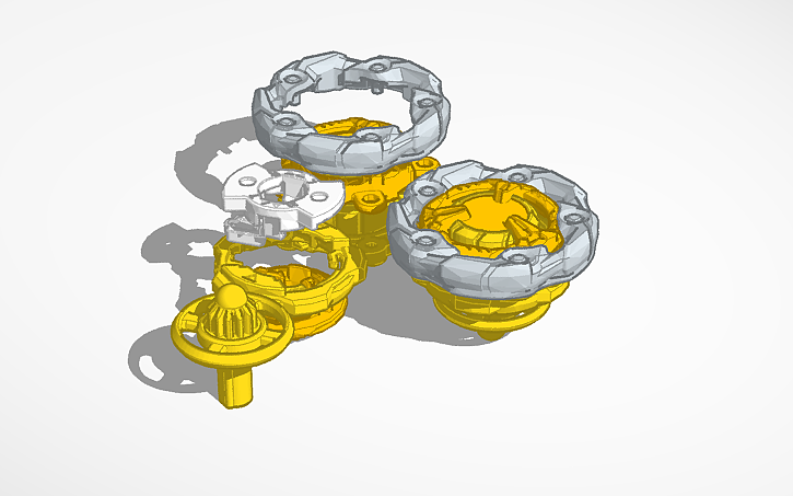 3D design Beyblade UX Wizard Rod/5-70/DB - Tinkercad