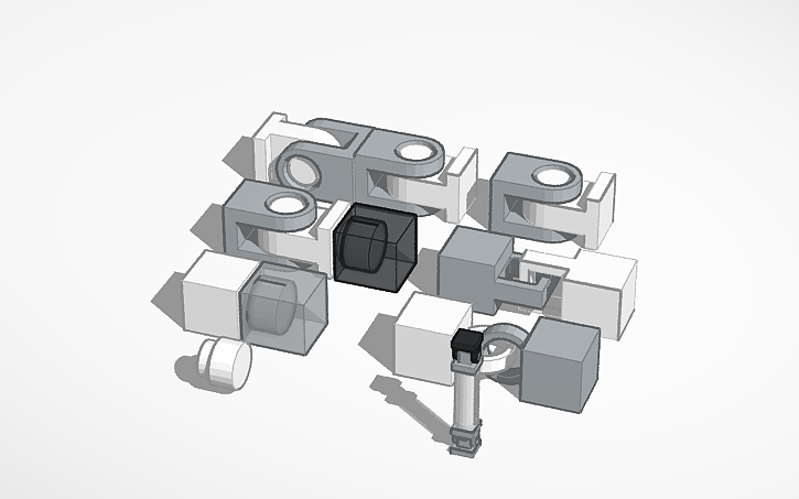 3D design Different types of articulation ( printable) UPDATE - Tinkercad